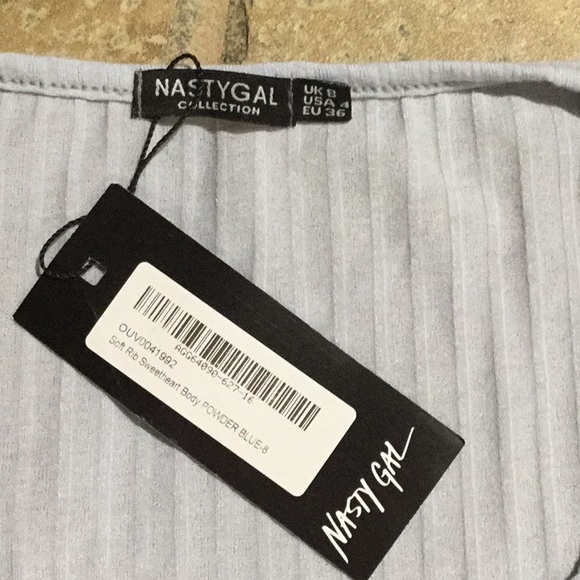 Nasty Gal | Tops | Nasty Gal Powder Blue Bodysuit | Poshmark